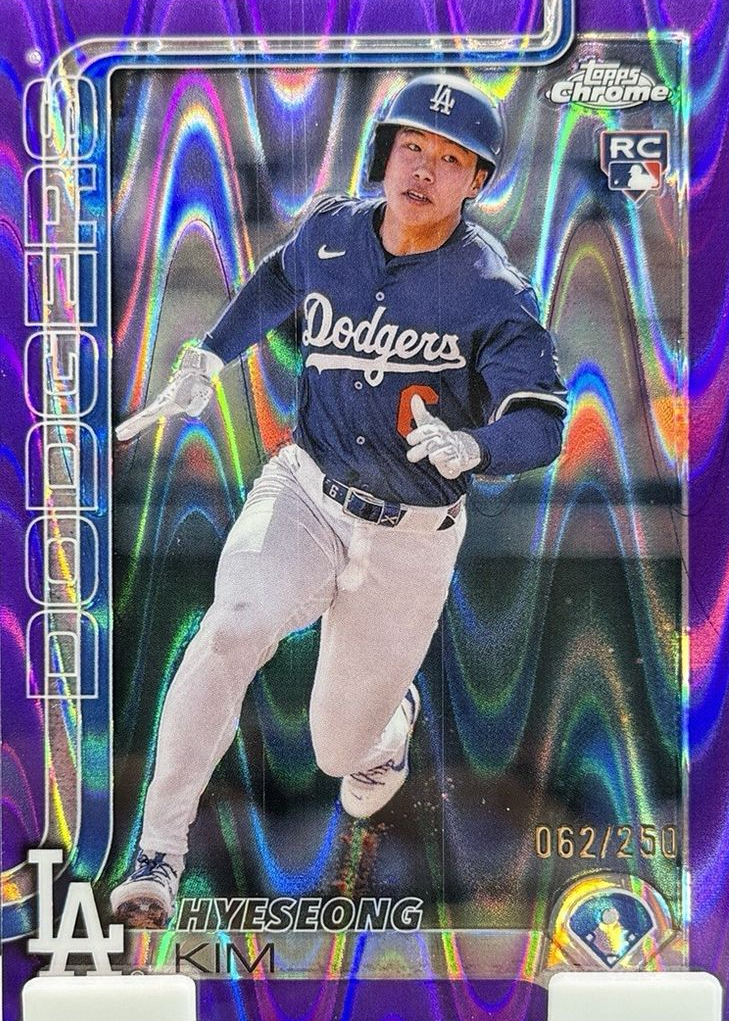 Hyeseong Kim 2025 Topps Chrome #152 Purple RayWave Refractor /250 Price ...