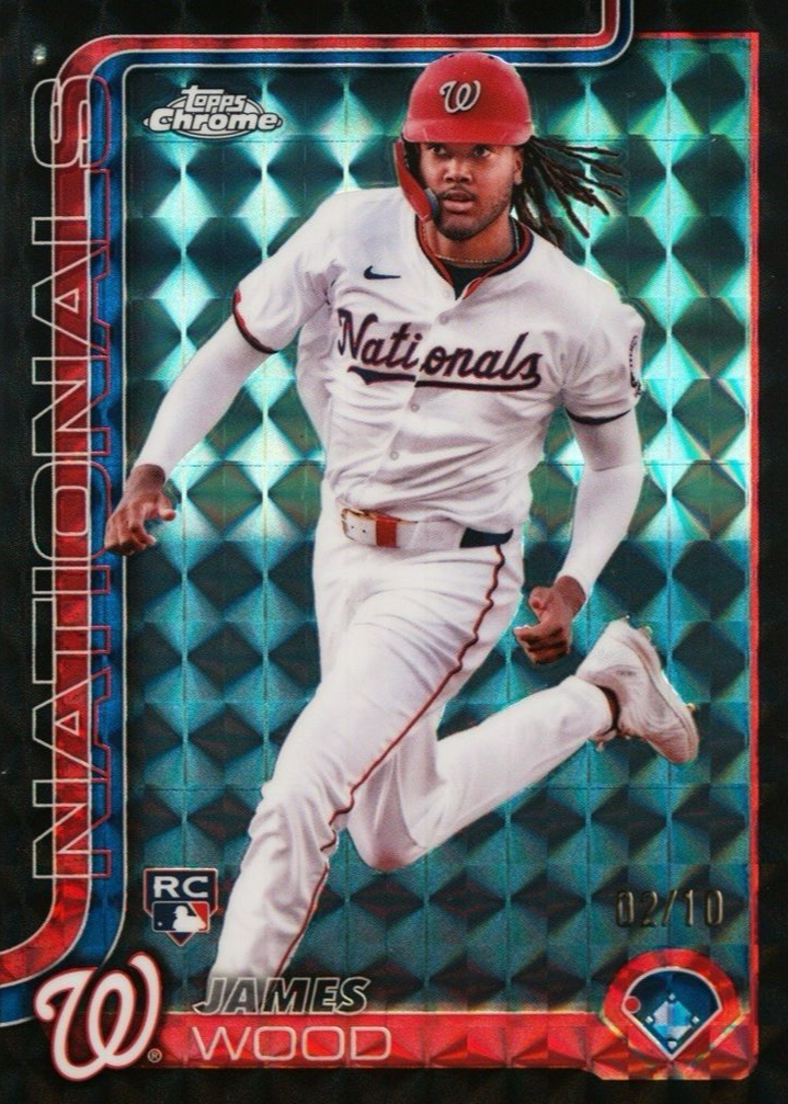 James Wood 2025 Topps Chrome #132 Black Geometric Refractor /10 Price ...