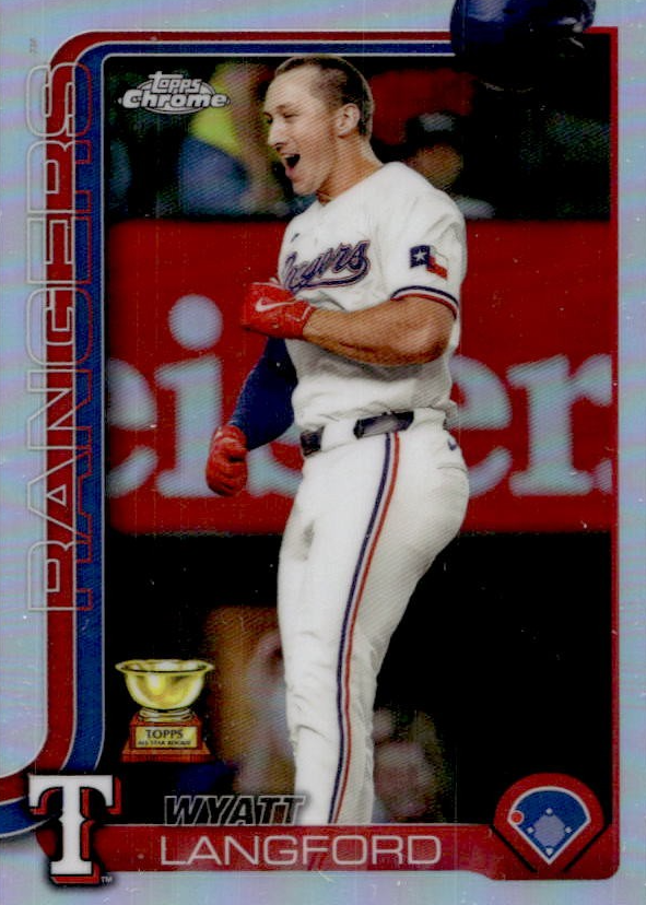 Wyatt Langford 2025 Topps Chrome #68 Refractor Price Guide - Sports ...