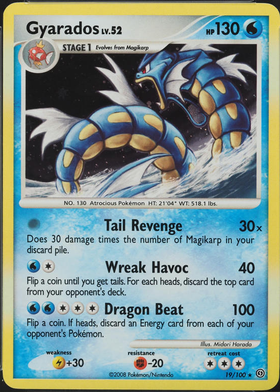 Gyarados 2008 Diamond & Pearl: Stormfront #019/100 Promo (Cosmos Holo ...