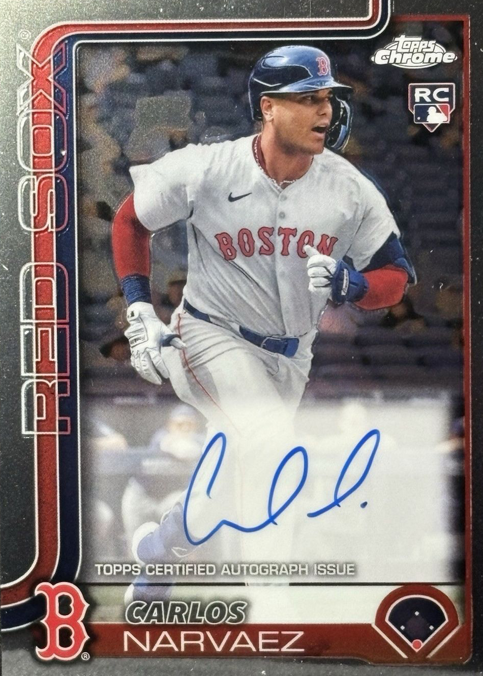 Carlos Narvaez 2025 Topps Chrome #RA-CAN Rookie Autographs Price Guide ...
