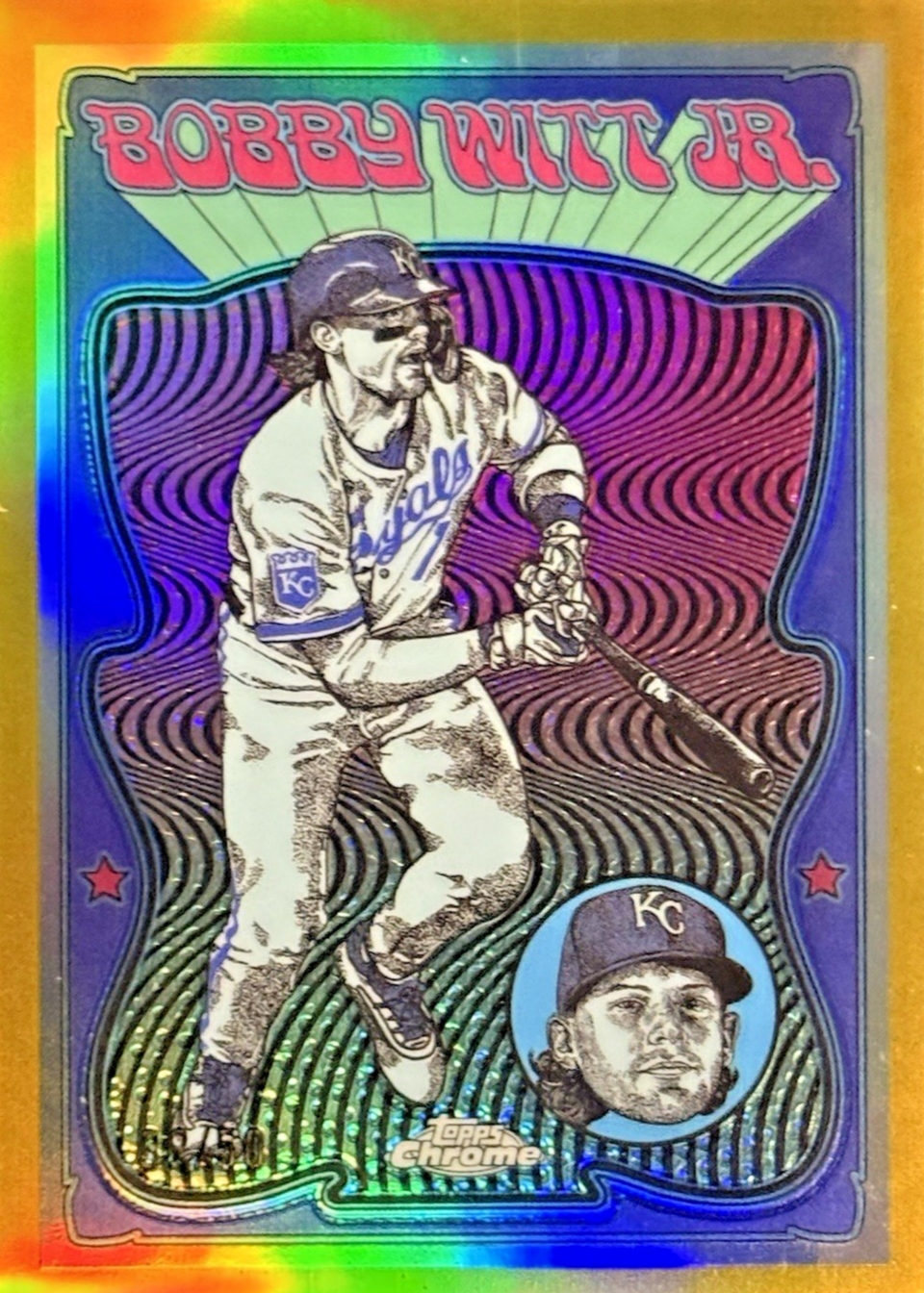 Bobby Witt Jr. 2025 Topps Chrome #UV-3 Ultraviolet All-Stars - Gold ...