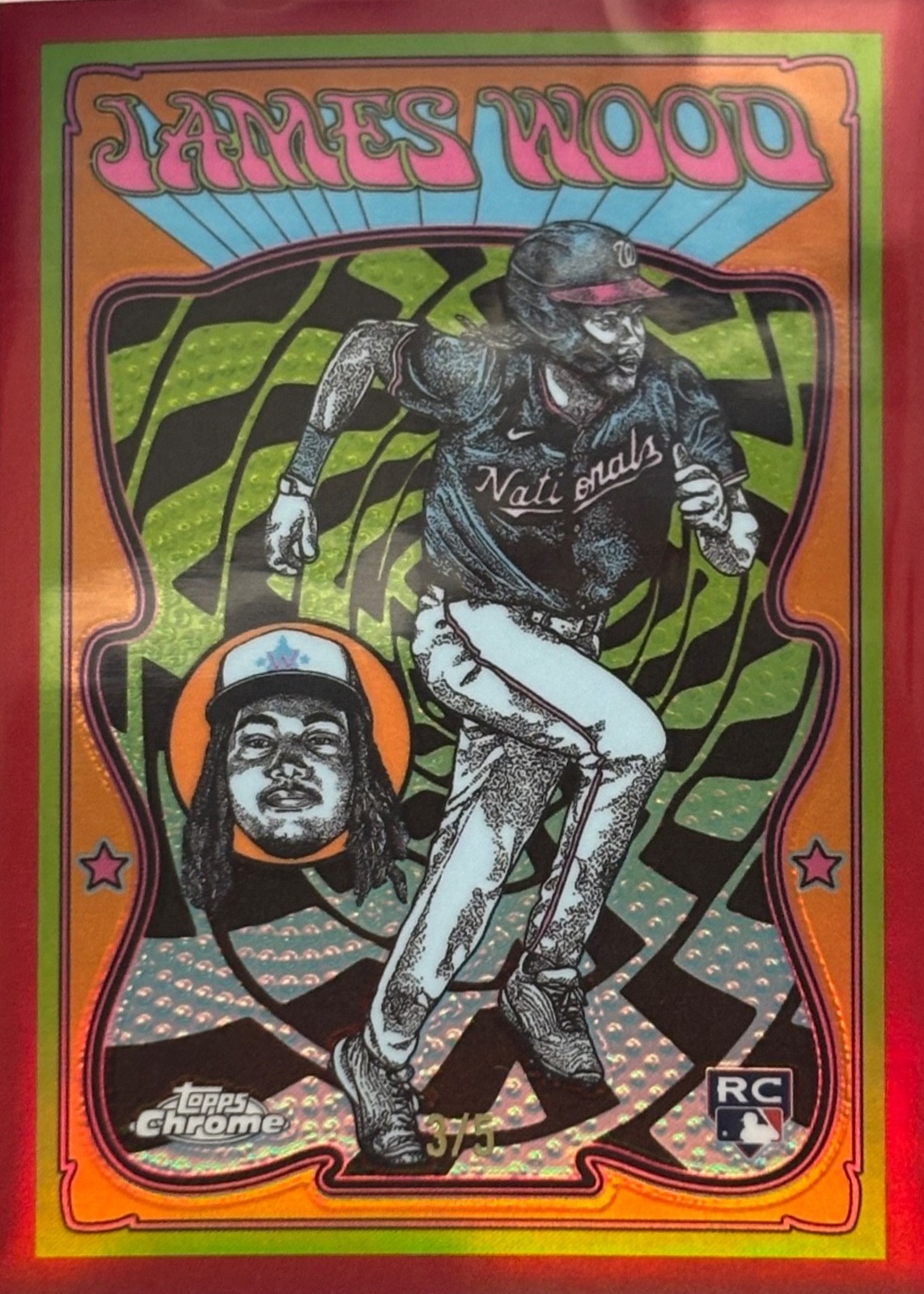 James Wood 2025 Topps Chrome #UV-11 Ultraviolet All-Stars - Red ...