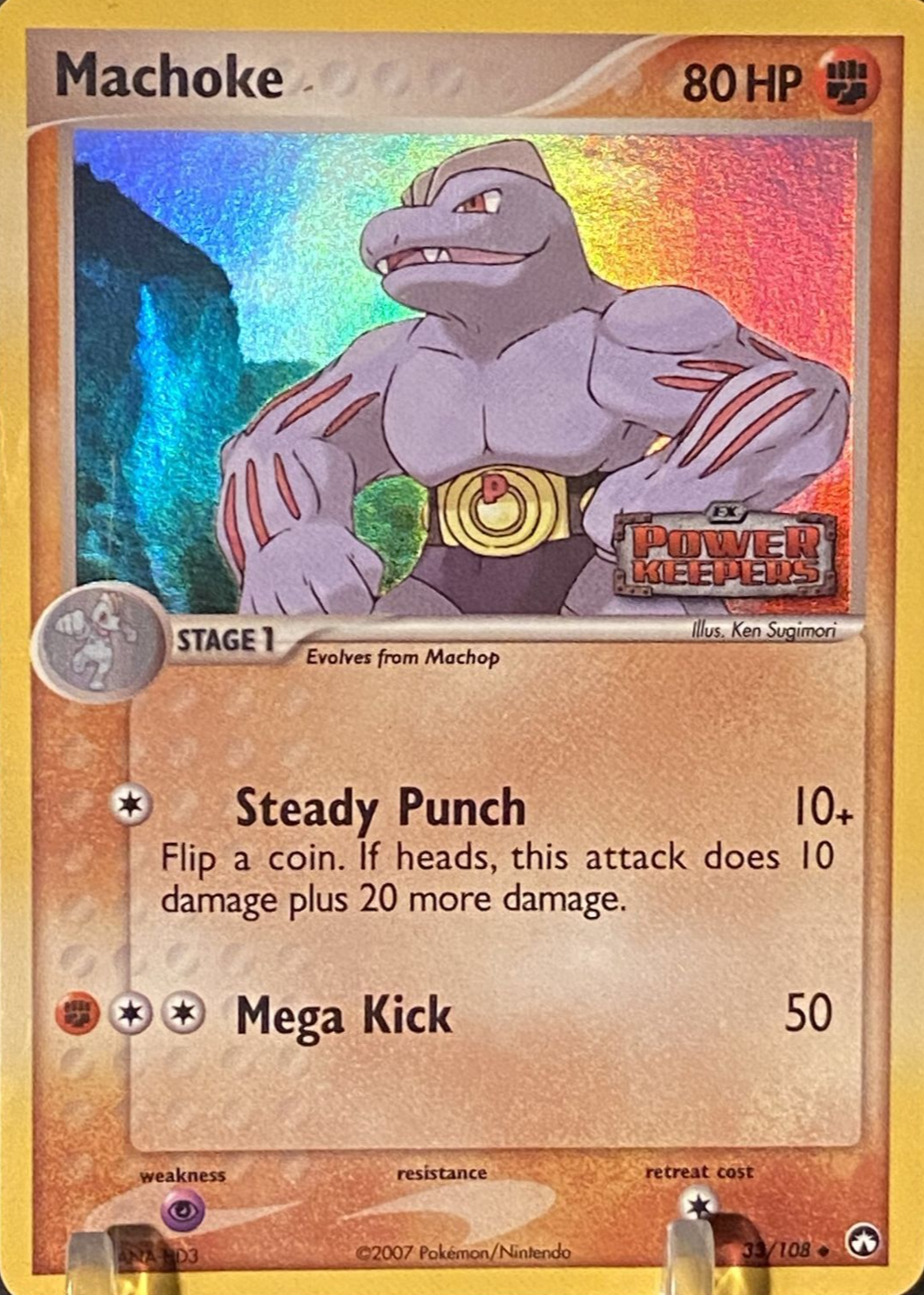 Machoke 2007 EX: Power Keepers #033/108 Reverse Holo Price Guide ...