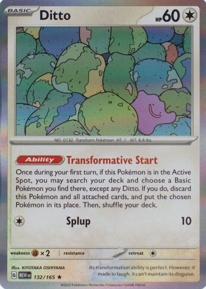 Ditto 2023 Scarlet & Violet: 151 #132/165 Holo Price Guide - Sports ...