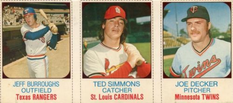 Jeff Burroughs / Joe Decker / Ted Simmons Baseball Cards Price Guide ...