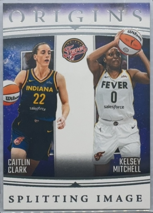 Caitlin Clark / Kelsey Mitchell 2024 Origins WNBA #7 Splitting Image ...