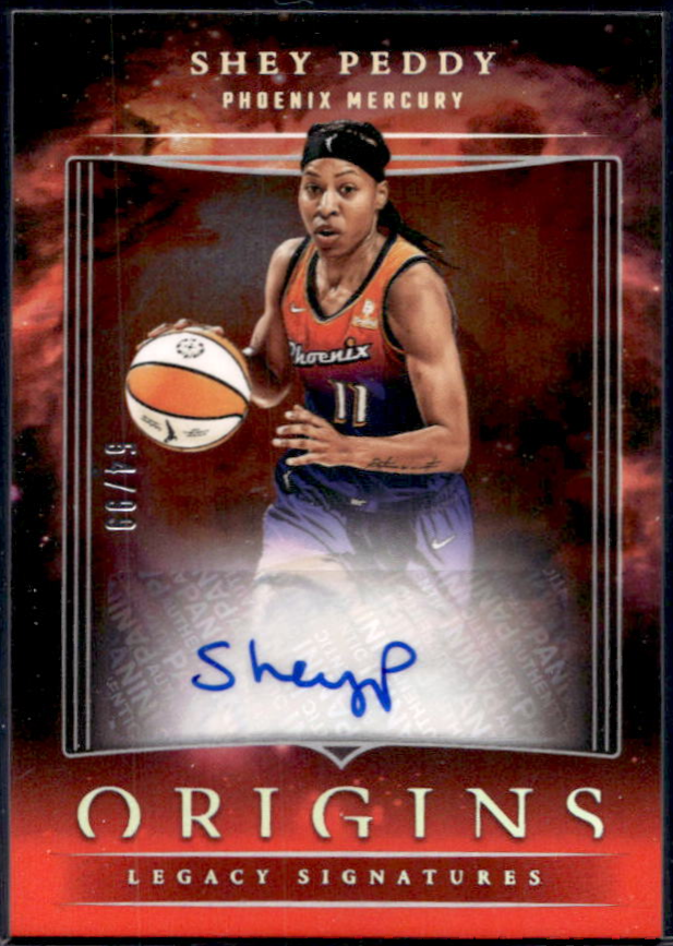 Shey Peddy 2024 Origins WNBA #LS-SP Legacy Signatures - Red /99 Price ...