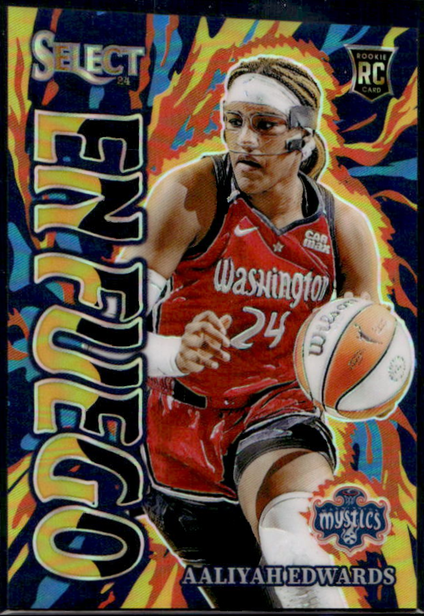 Aaliyah Edwards 2024 Select WNBA #1 En Fuego Black Gold /5 Price Guide ...