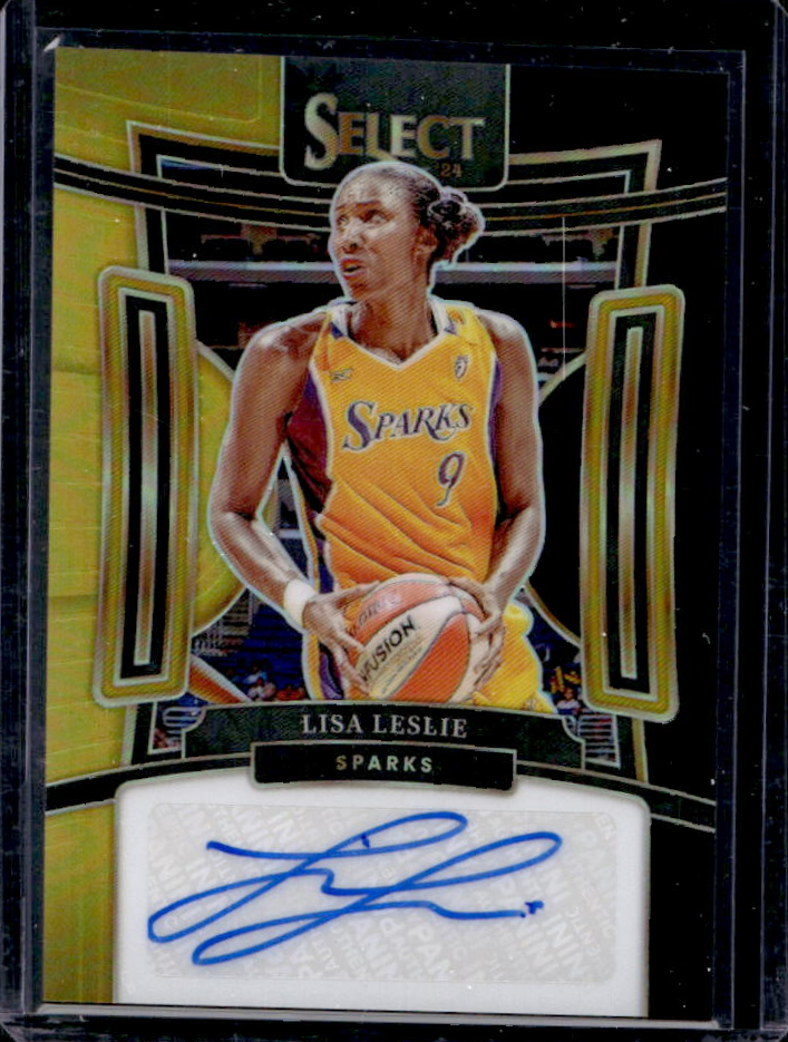 Lisa Leslie 2024 Select WNBA #SG-LL Signatures Black Gold /5 Price ...