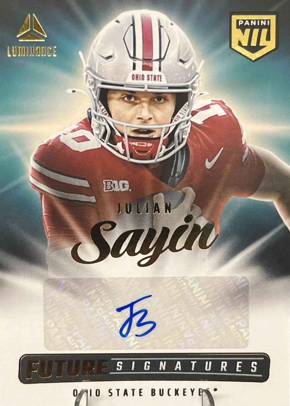 Julian Sayin 2025 Luminance #NIL-JSN Future Signatures NIL Price Guide ...