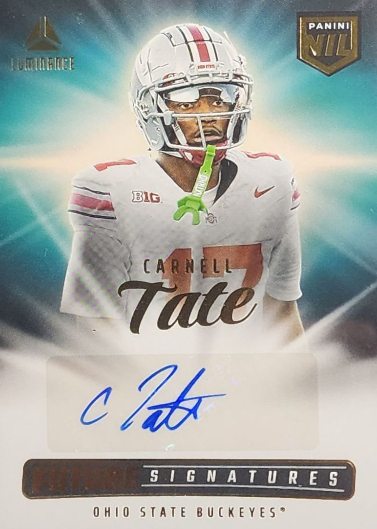 Carnell Tate 2025 Luminance #NIL-CTE Future Signatures NIL Price Guide ...