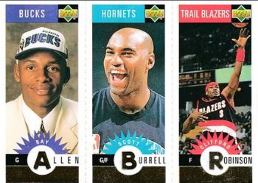 Ray Allen / Scott Burrell / Clifford Robinson Basketball Cards Price ...
