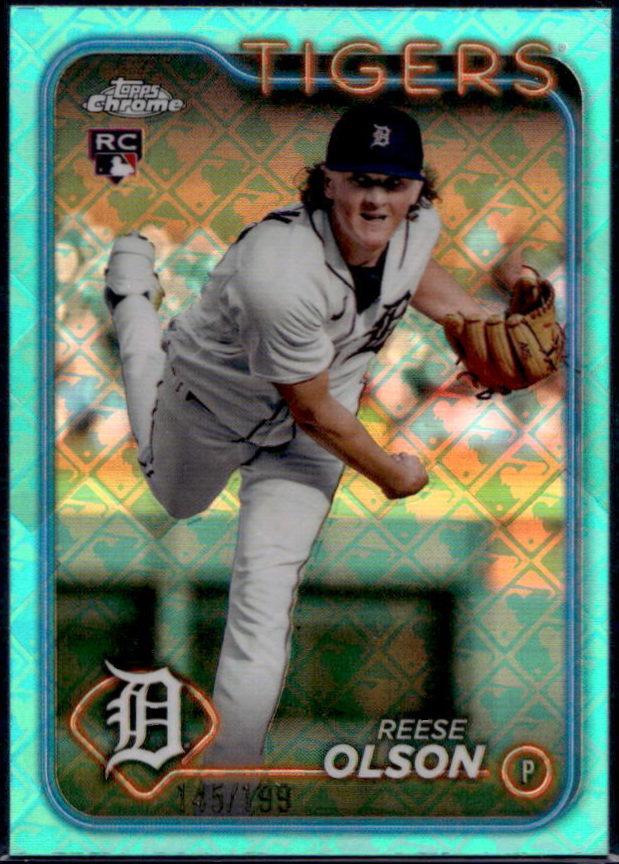 Reese Olson 2024 Topps Chrome Logofractor Edition #40 Aqua /199 Price ...