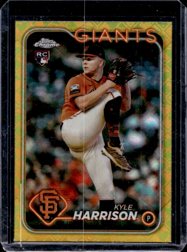 Kyle Harrison 2024 Topps Chrome Logofractor Edition #191 Gold /50 Price ...