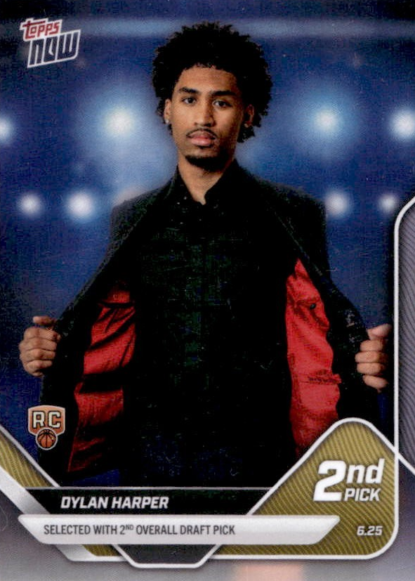 Dylan Harper 2025 Topps Now Draft #D2 Base (Print Run: 11,207) Price ...