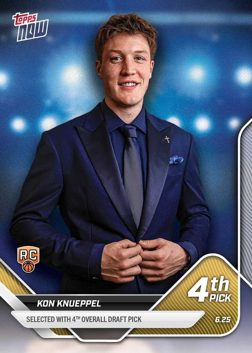 Kon Knueppel 2025 Topps Now Draft #D4 Base (Print Run: 3,112) Price ...