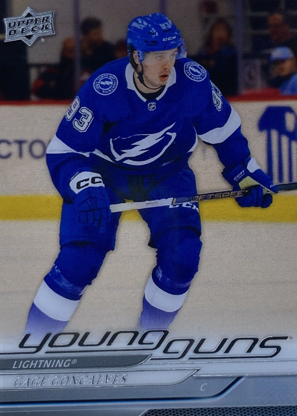 Gage Goncalves 2024 Upper Deck #247 Young Guns - Clear Cut Price Guide ...