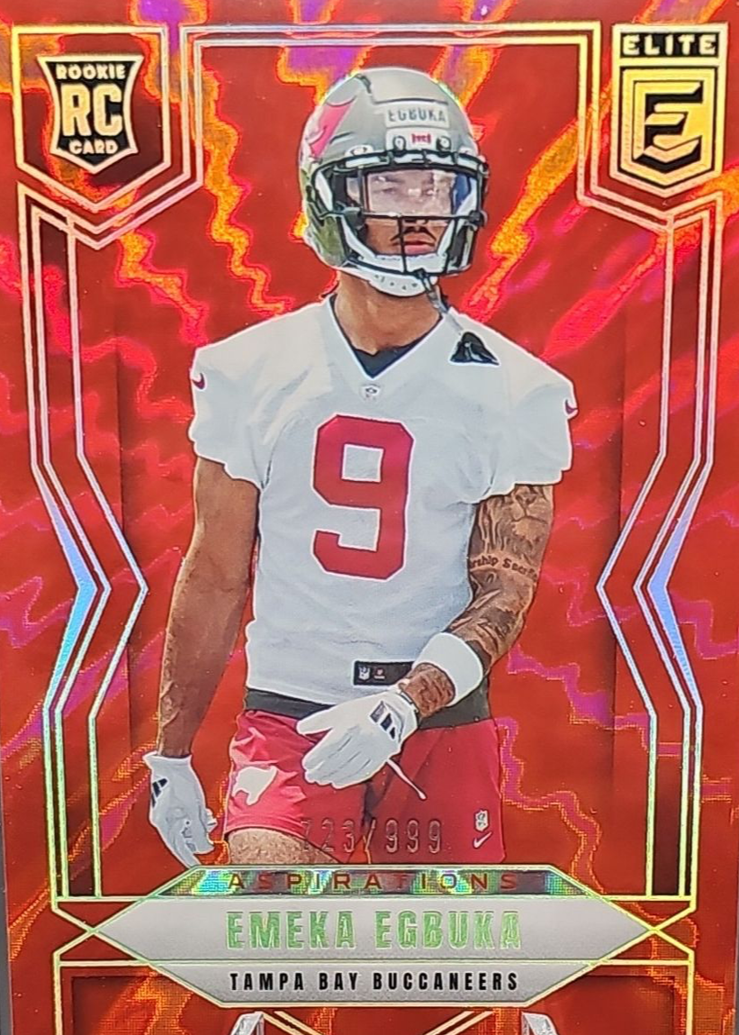Emeka Egbuka 2025 Elite #102 Aspirations Shimmer /999 Price Guide - Sports Card Investor