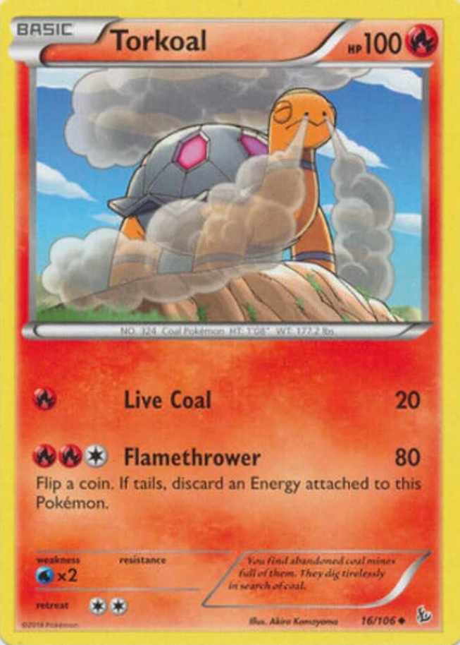 Torkoal 2014 XY: Flashfire #016/106 Base Price Guide - Sports Card Investor