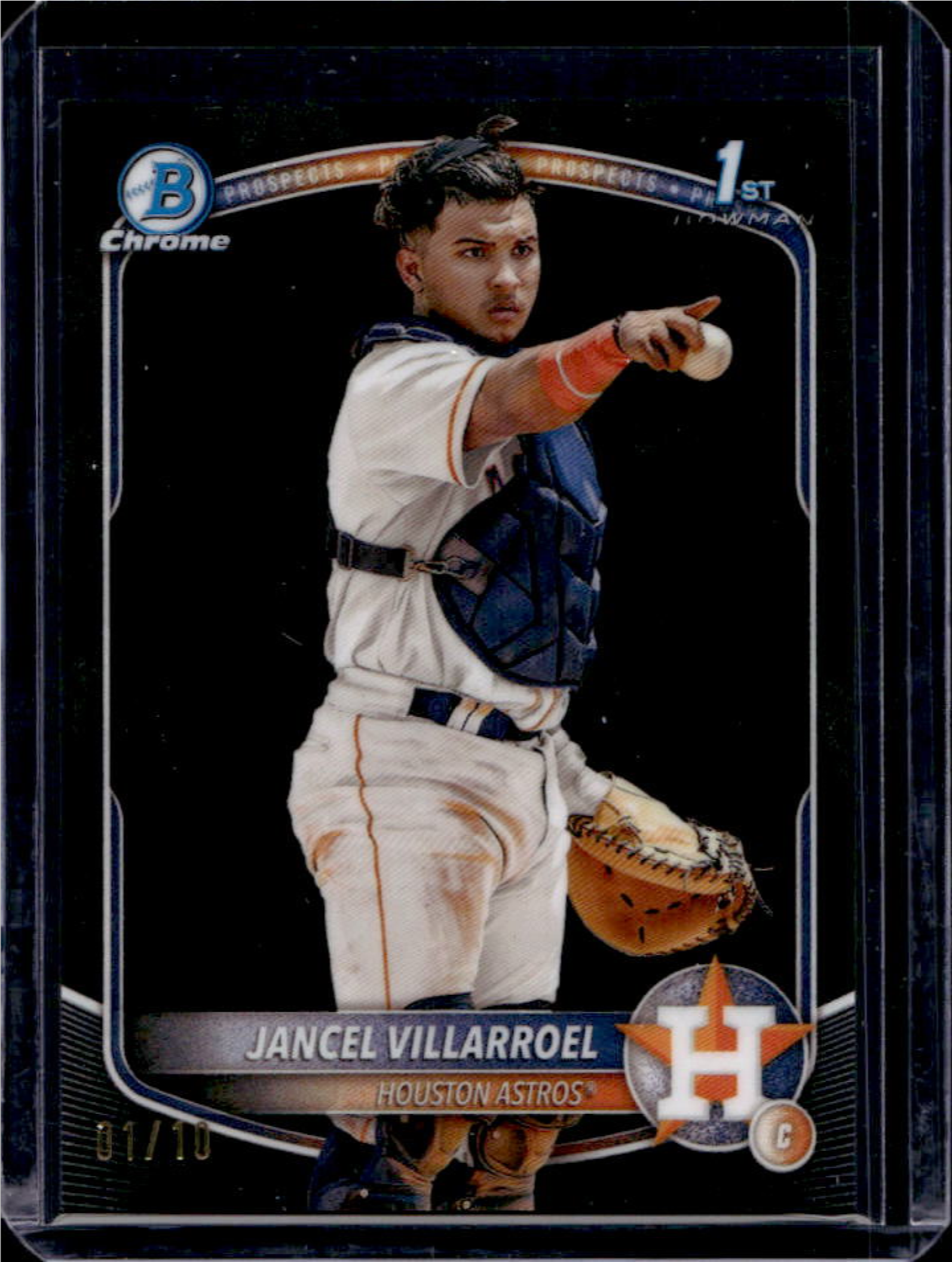 Jancel Villarroel 2025 Bowman Sapphire Edition #BCP-26 Chrome Prospects - Black Sapphire /10 ...