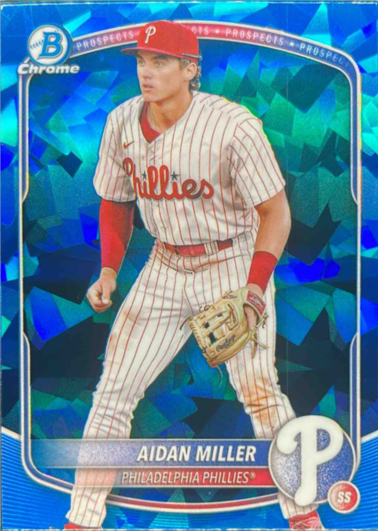 Aidan Miller 2025 Bowman Sapphire Edition #BCP-54 Chrome Prospects ...