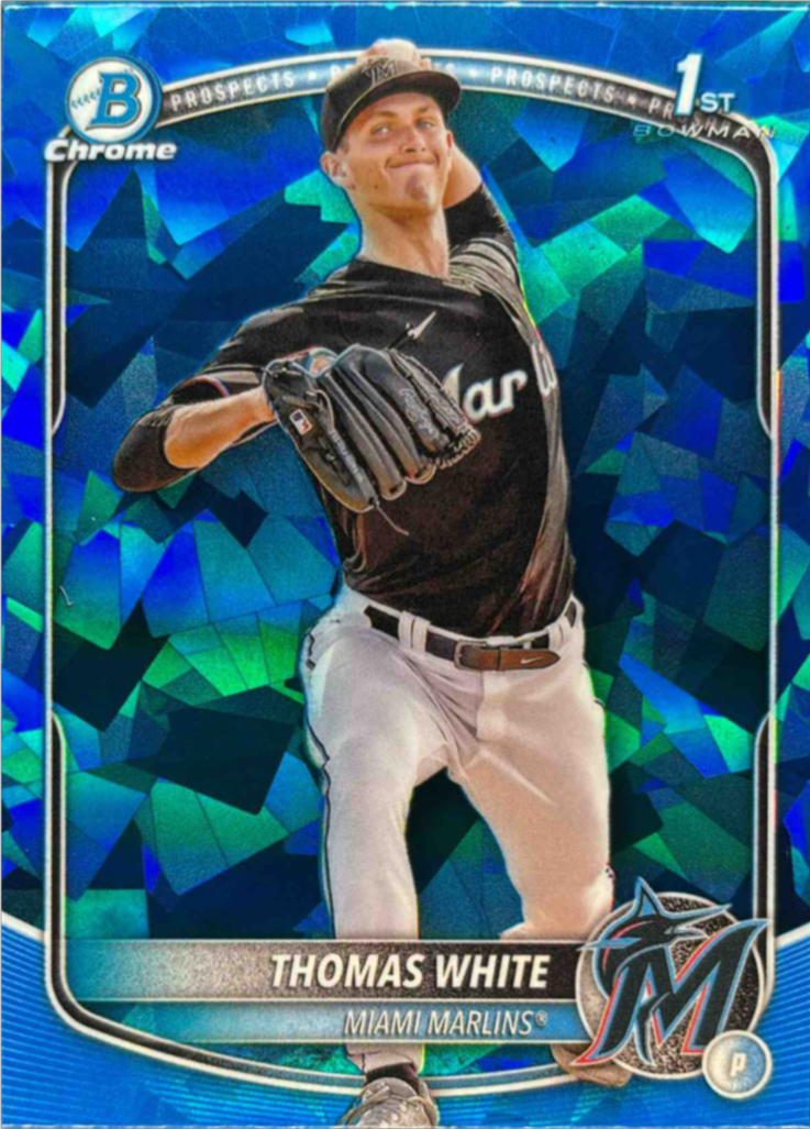 Thomas White 2025 Bowman Sapphire Edition #BCP-69 Chrome Prospects ...