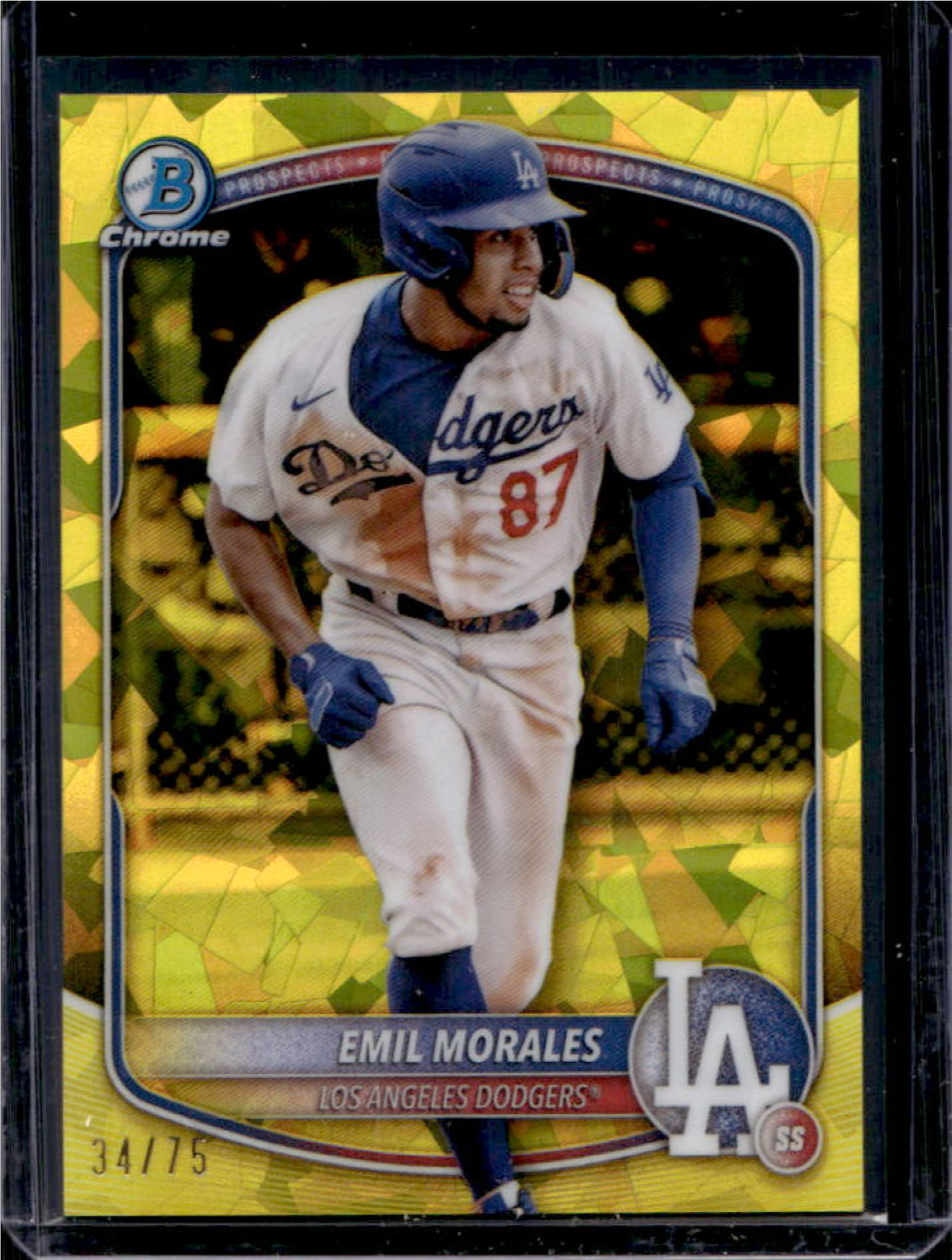 Emil Morales 2025 Bowman Sapphire Edition #BCP-127 Chrome Prospects ...