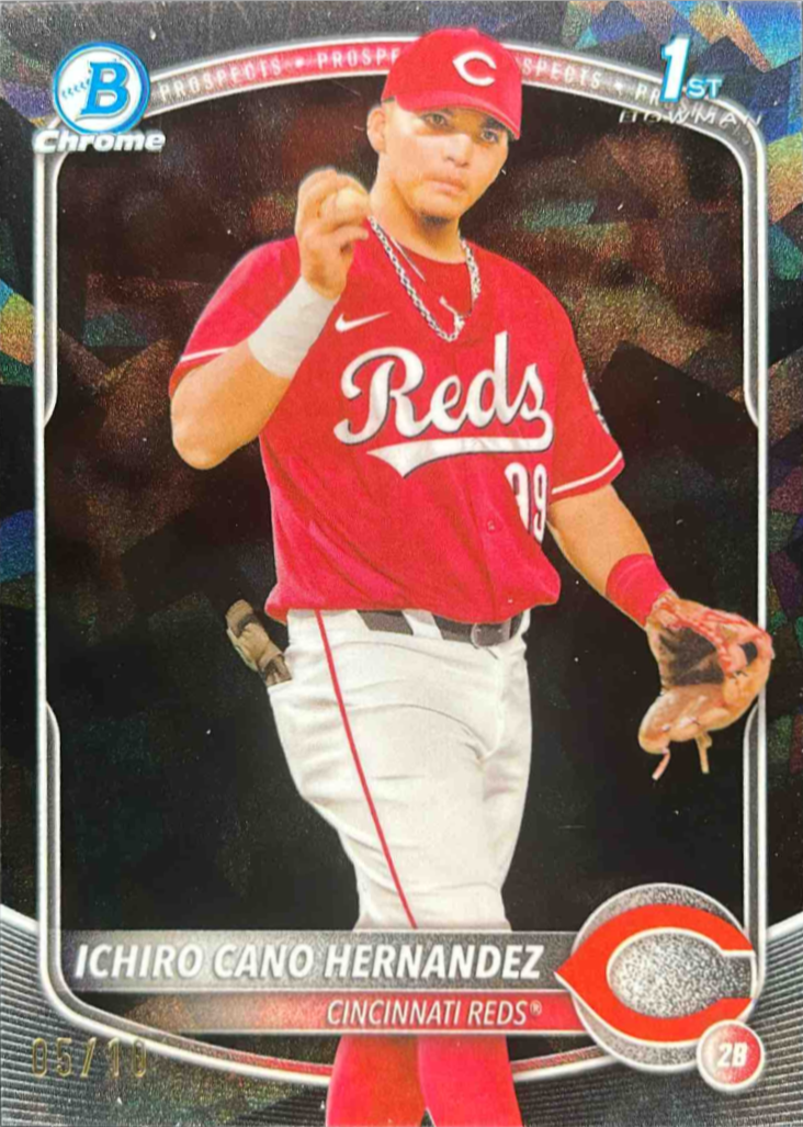 Ichiro Suzuki / Ichiro Cano Hernandez 2025 Bowman Sapphire Edition #BCP-18 Chrome Prospects ...