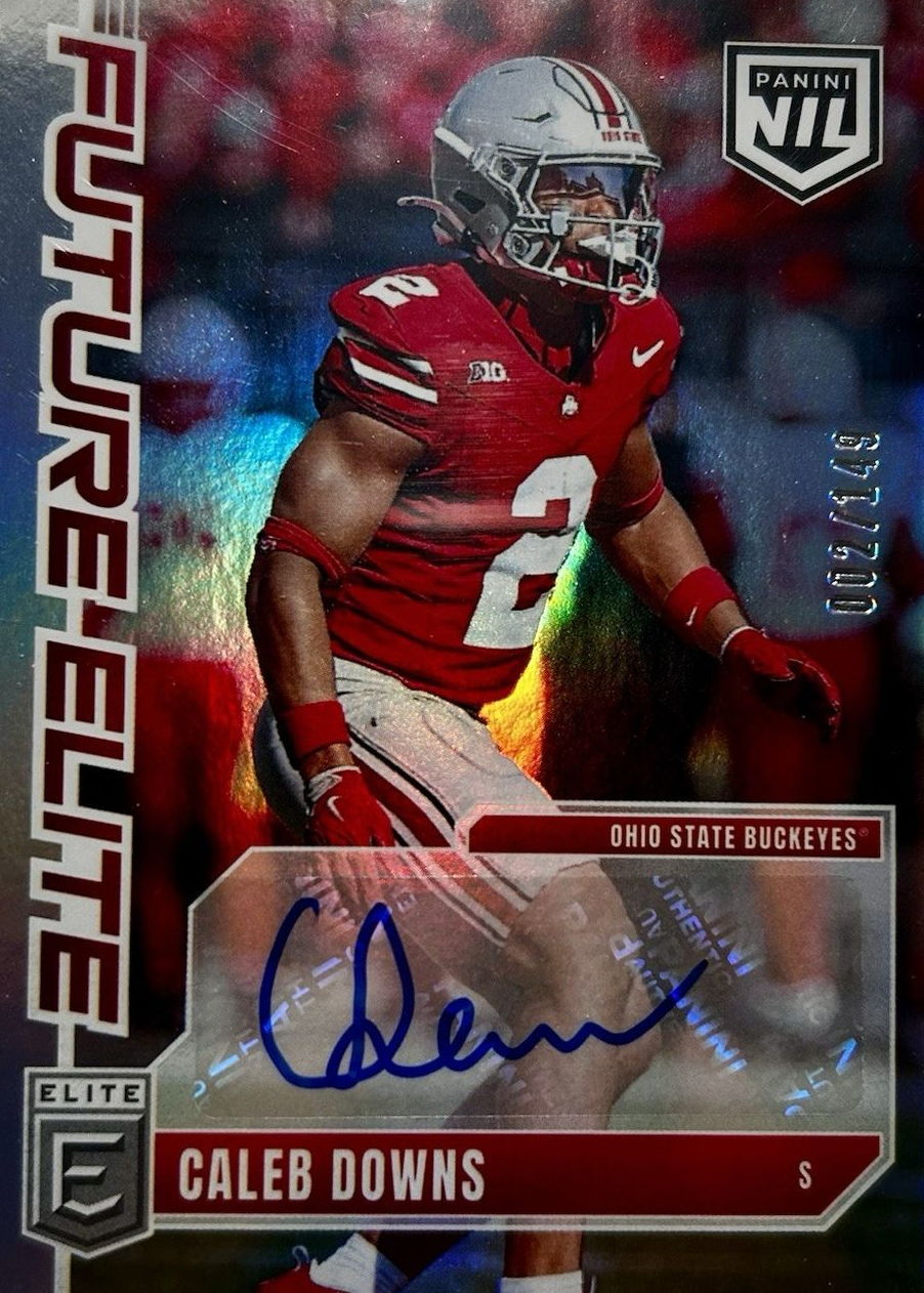 Caleb Downs 2025 Elite #FE-CDS Future Elite Autographs /149 Price Guide - Sports Card Investor