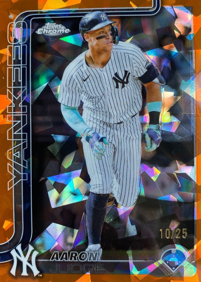 Aaron Judge 2025 Topps Chrome Sapphire Edition #99 Orange /25 Price ...