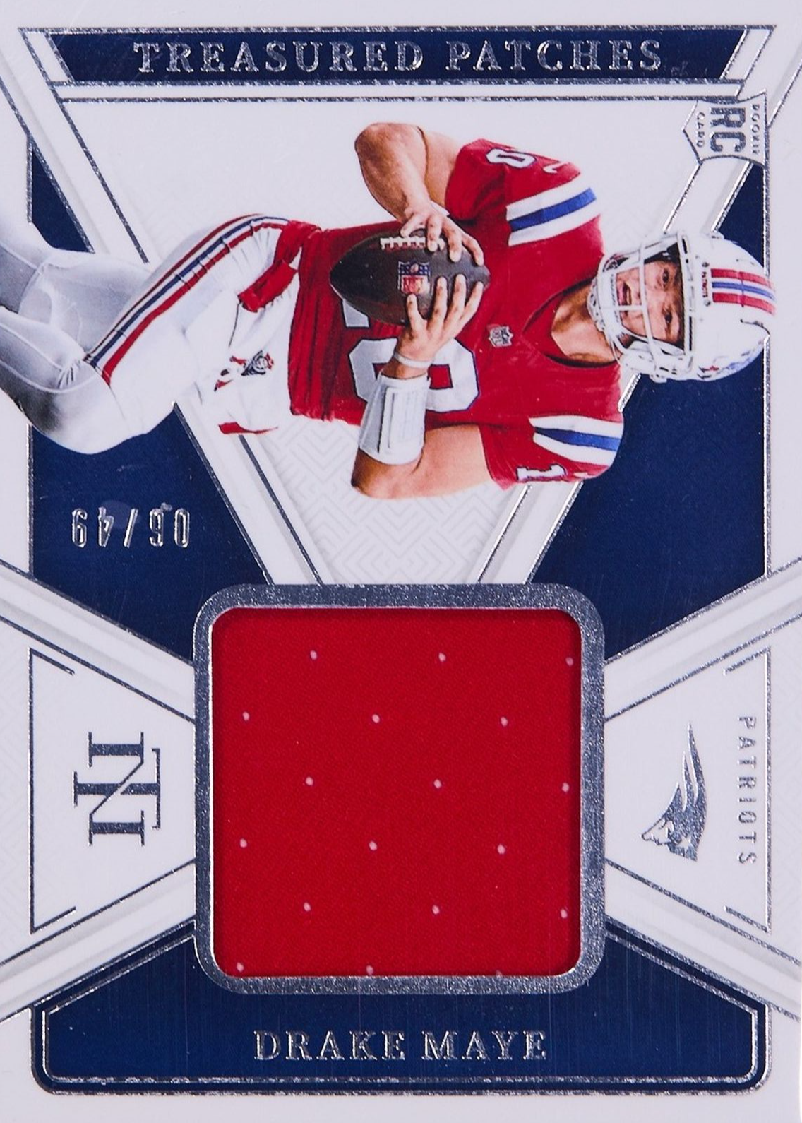 Drake Maye 2024 National Treasures #TP-DME Treasured Patches /49 Price ...