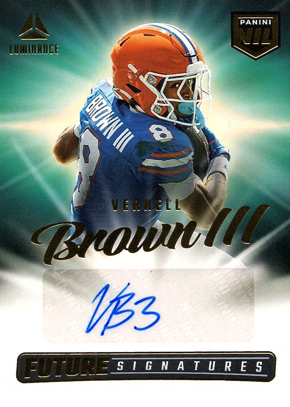 Vernell Brown III 2025 Luminance #NIL-VBN Future Signatures NIL Price ...