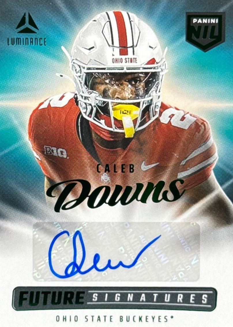 Caleb Downs 2025 Luminance #NIL-CDS Future Signatures NIL - Green Price ...
