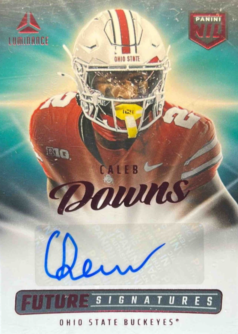 Caleb Downs 2025 Luminance #NIL-CDS Future Signatures NIL - Red Price ...