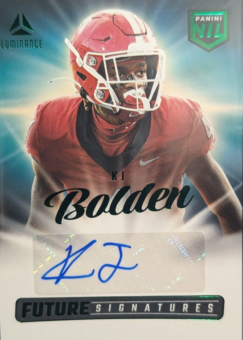 KJ Bolden 2025 Luminance #NIL-KBN Future Signatures NIL - Green Price ...