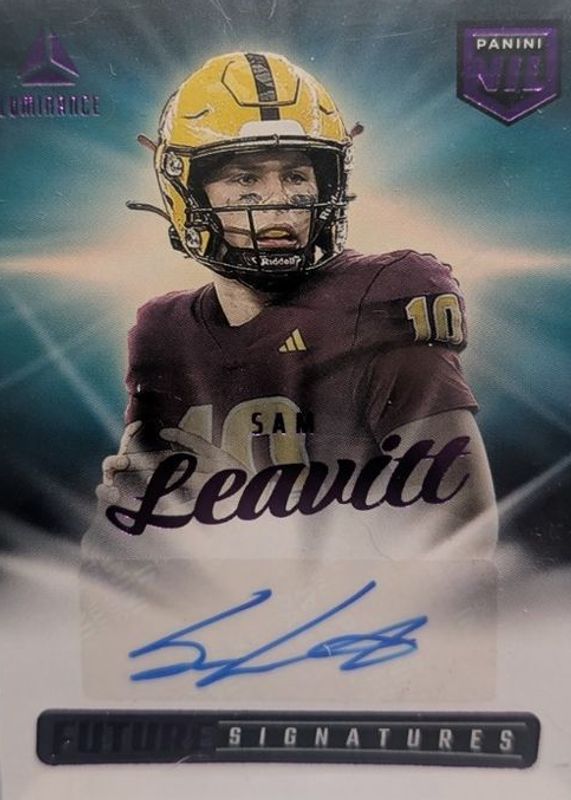 Sam Leavitt 2025 Luminance #NIL-SLT Future Signatures NIL - Purple ...