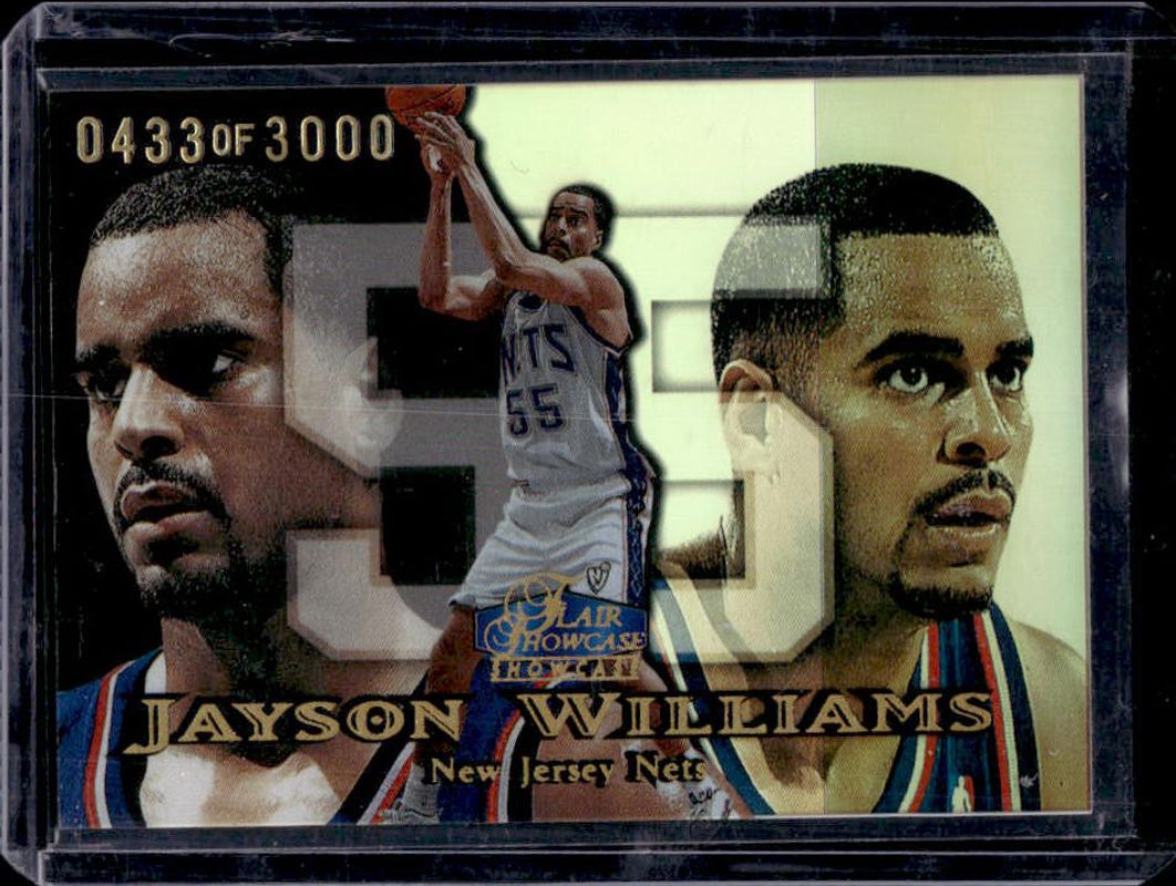 Jayson Williams 1998 Flair Showcase #43 Row 1 /1500 Price Guide ...