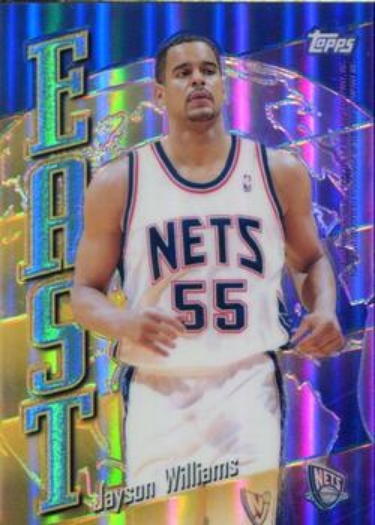 Jayson Williams / Karl Malone 1998 Topps #EW19 East-West Refractor ...