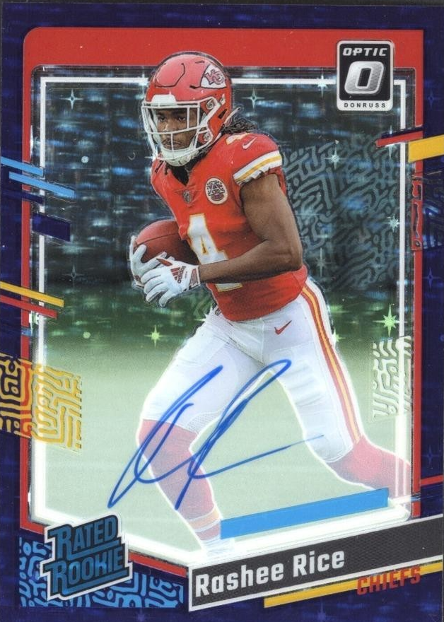 Rashee Rice 2023 Optic #257 Rated Rookie Autographs - Purple Stars /50 ...