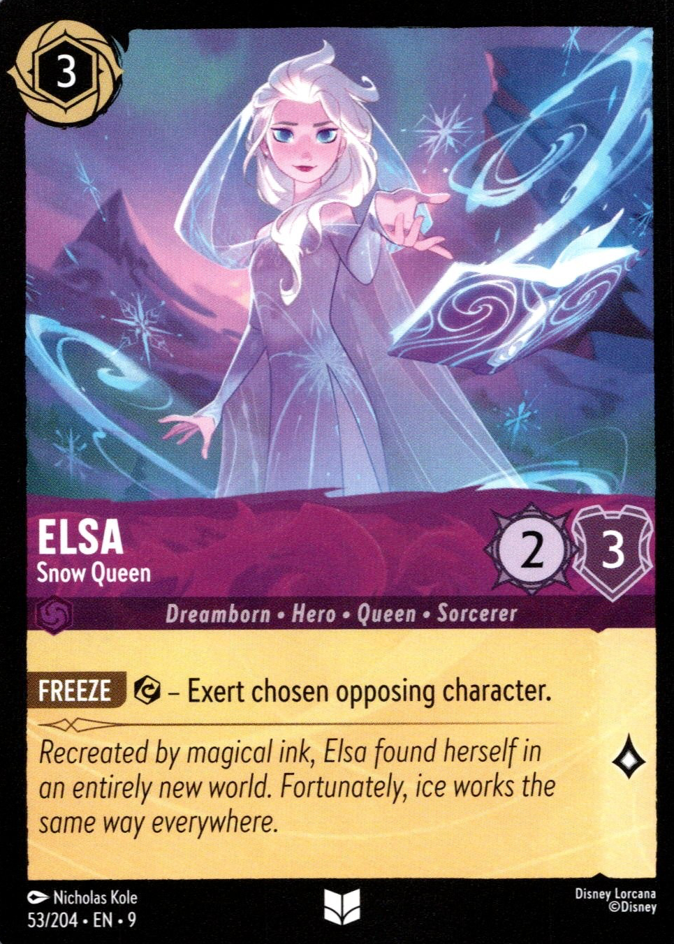 Elsa - Snow Queen 2025 Fabled #53/204 Base Price Guide - Sports Card ...