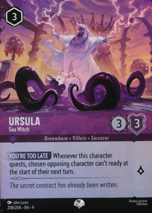 Ursula - Sea Witch 2025 Fabled #208/204 Epic Price Guide - Sports Card ...