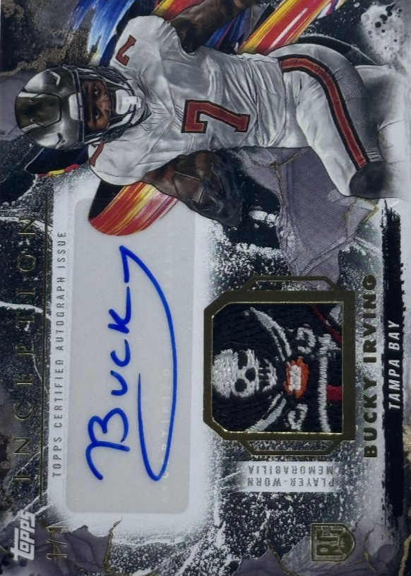Bucky Irving 2024 Topps Inception #PPA-BI Provenance Patch Autographs ...