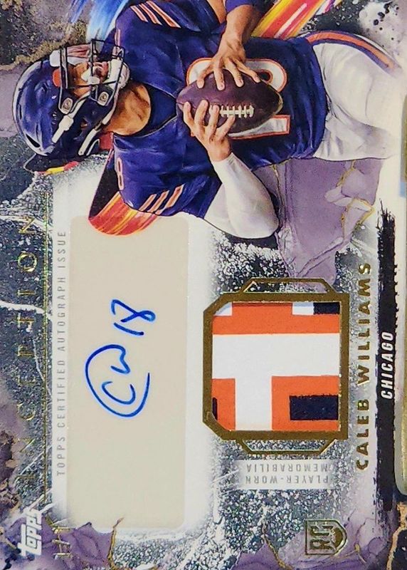 Caleb Williams 2024 Topps Inception #PPA-CW Provenance Patch Autographs ...