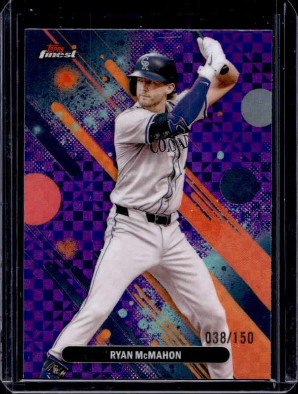 Ryan McMahon 2025 Topps Finest #38 Base Common - Purple X-Fractor /150 ...