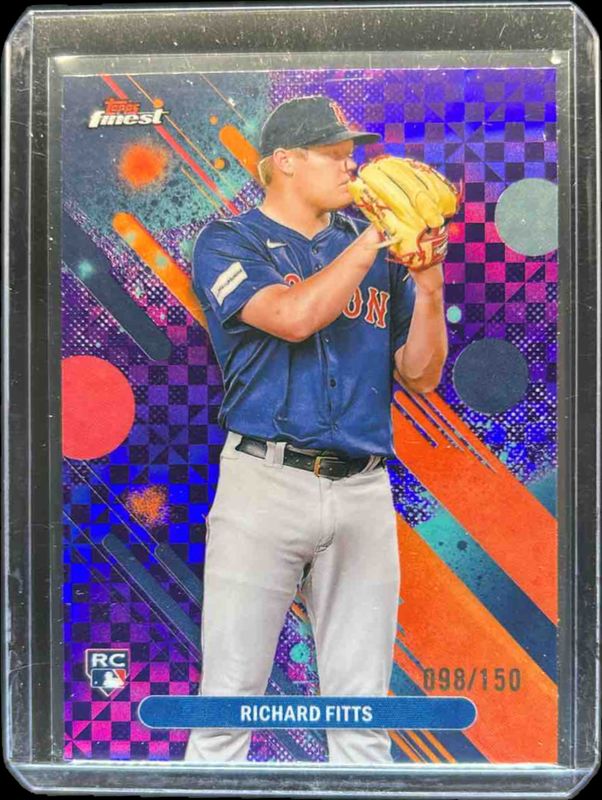 Richard Fitts 2025 Topps Finest #30 Base Common - Purple X-Fractor /150 ...