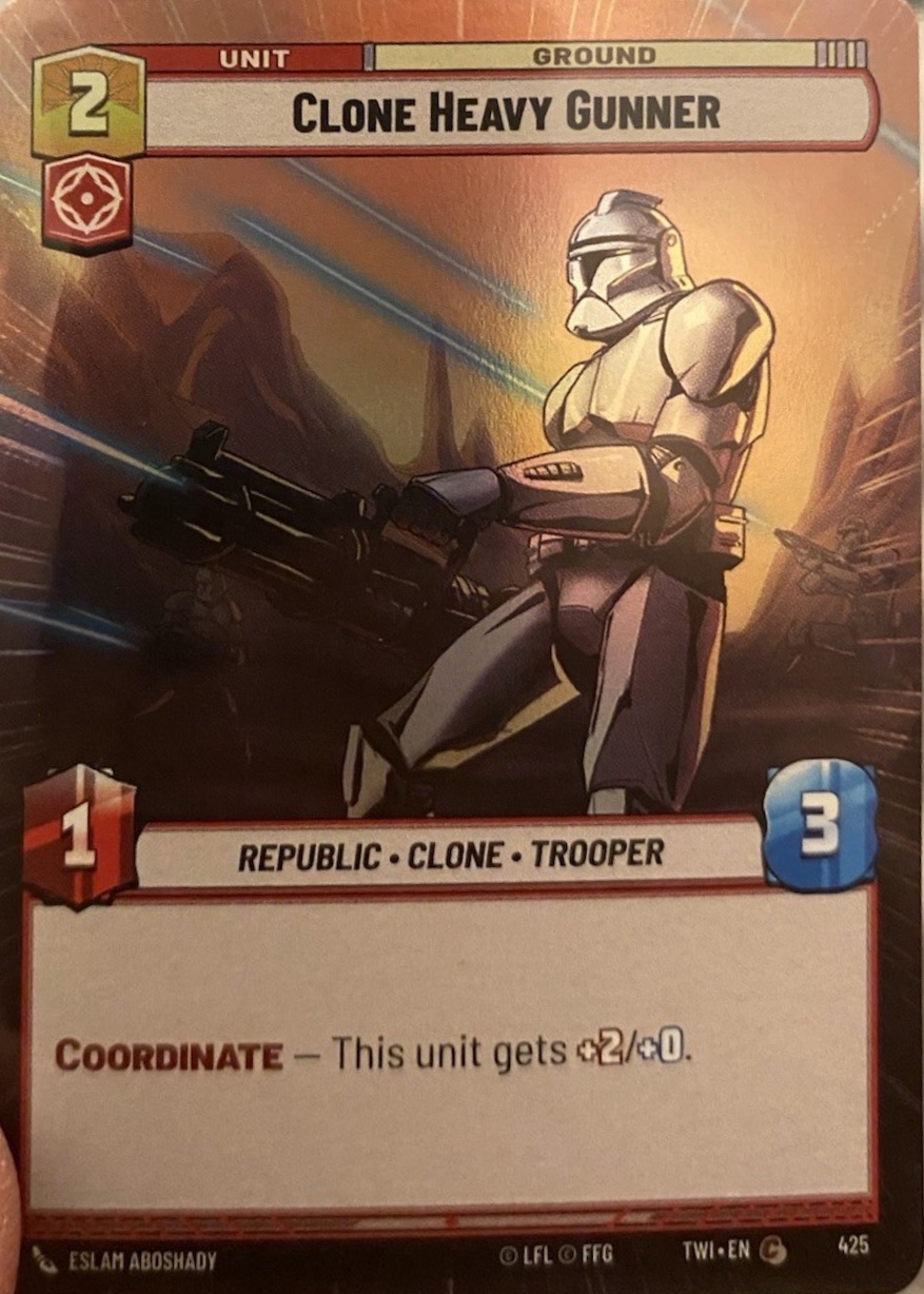 Clone Heavy Gunner 2024 Twilight of the Republic #158 Foil Price Guide ...