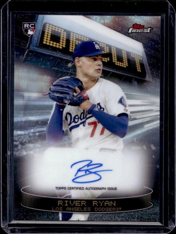 River Ryan 2025 Topps Finest #DAV-RR Debut Autographs Price Guide ...