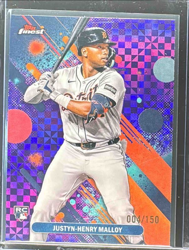 Justyn-Henry Malloy 2025 Topps Finest #32 Base Common - Purple X ...