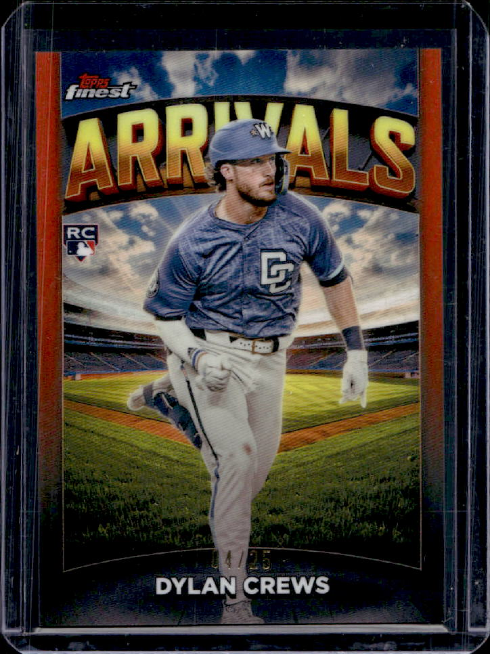 Dylan Crews 2025 Topps Finest #A-7 Arrivals - Orange Refractor /25 ...